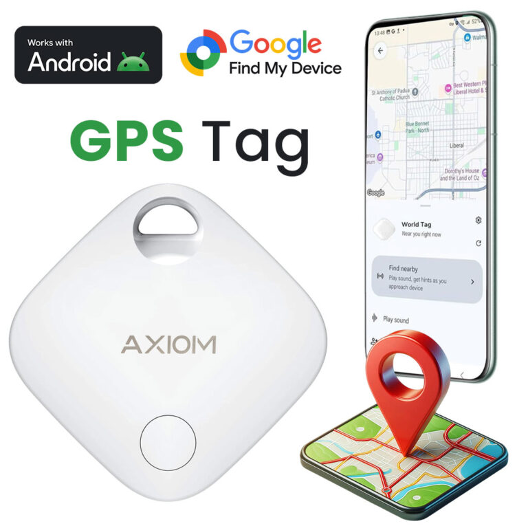 AXIOM GPS Tag Fonctionne avec l’application Google Find My Device ...