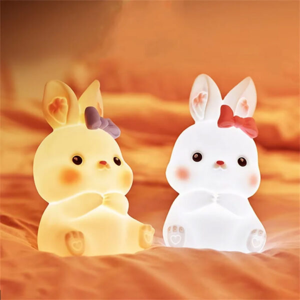 Veilleuse Enfant Design Lapin Mignon LED avec Lumière Douce - مصباح ...