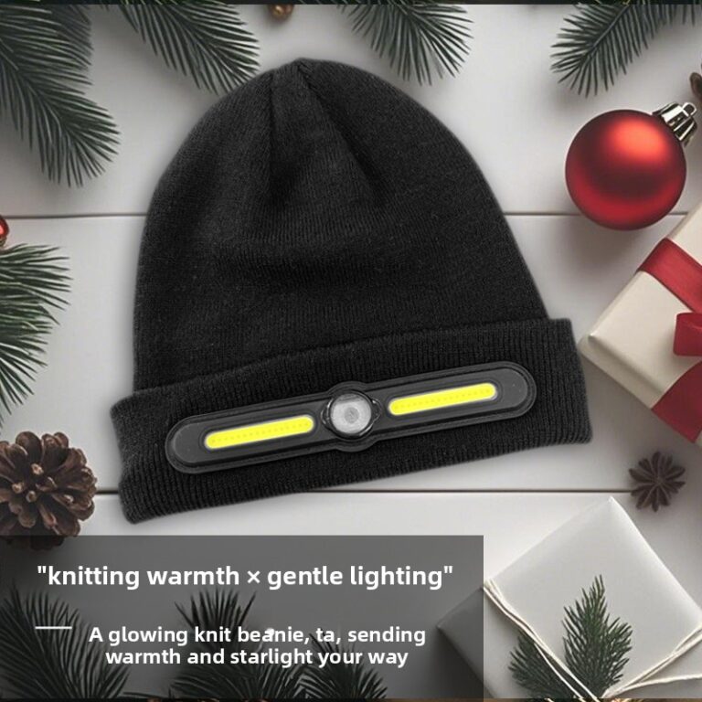 Bonnet d'hiver COB Headlight pour camping et randonnée - قبعة شتوية ...