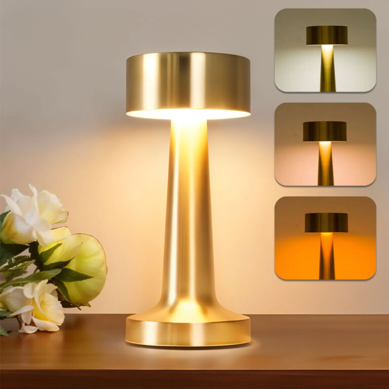 lampe de table LED avec capteur tactile et 3 modes d'éclairage à ...